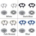 50 Sets Brass Material Open Ring Metal Snaps-eco-friendly Brass Press ...