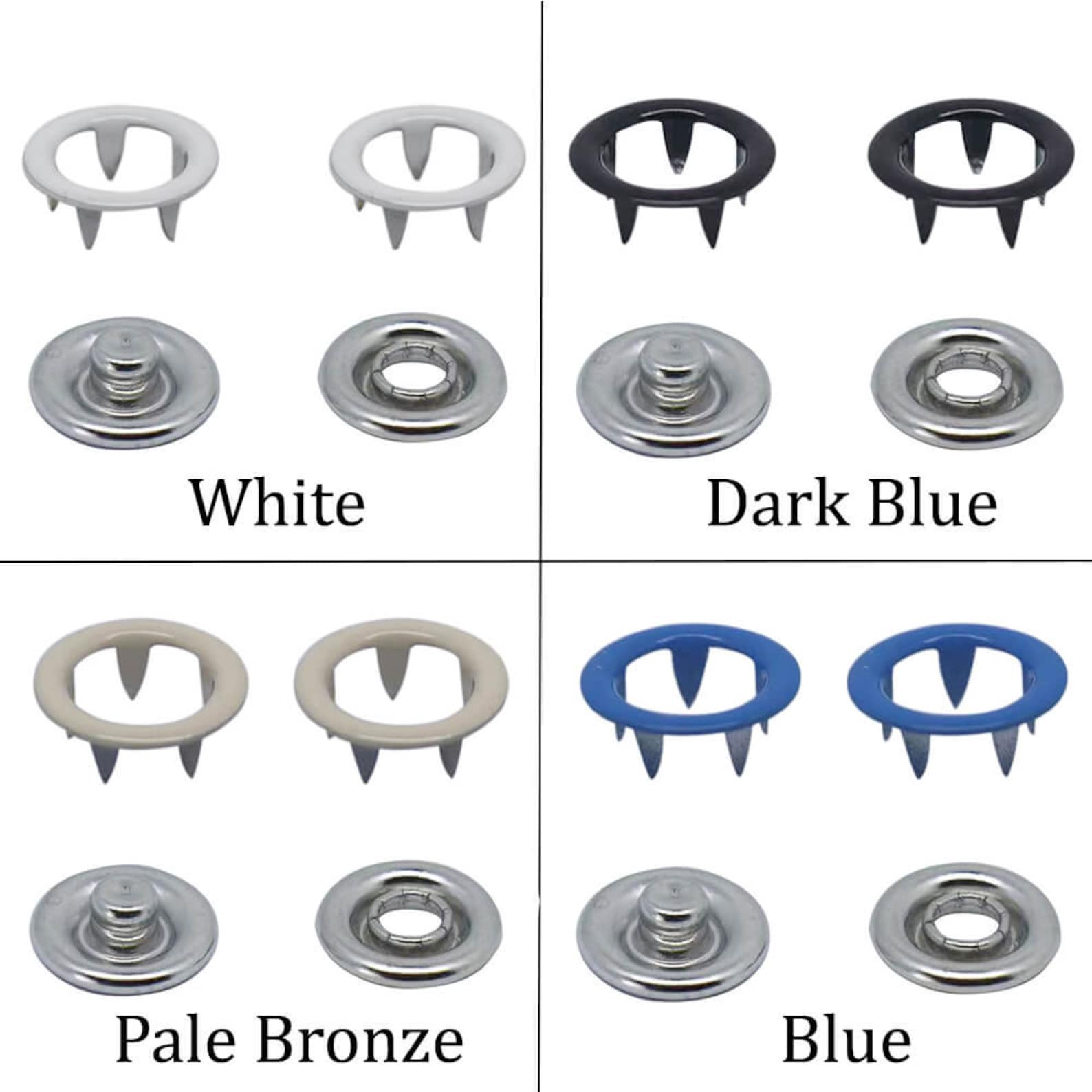 Open Ring Metal Snaps Dies 3 Sizes Availableprong Ring - Etsy