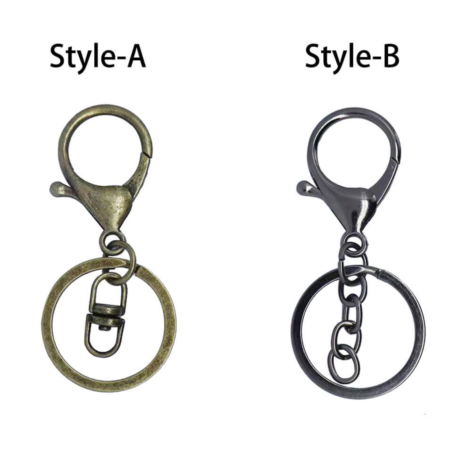 10PCS Keychain With Lobster Hookkey Ring Loop Key Holders - Etsy