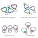 10 PCS Split D-rings D Ring for Straps Bags Purses Belting Leathercarft ...
