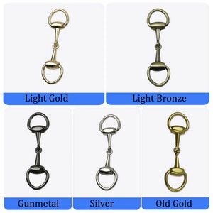 5 PCS Zinc Alloy Horse Bit Buckles: D Ring Snaffle Bit Buckles Double ...