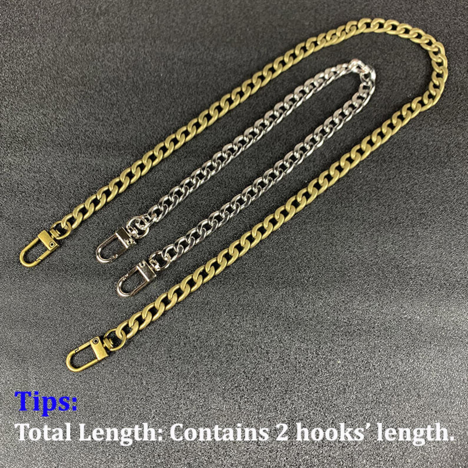 DIY Flat Chain Strap Handbag Chains Accessories Purse Straps - Etsy
