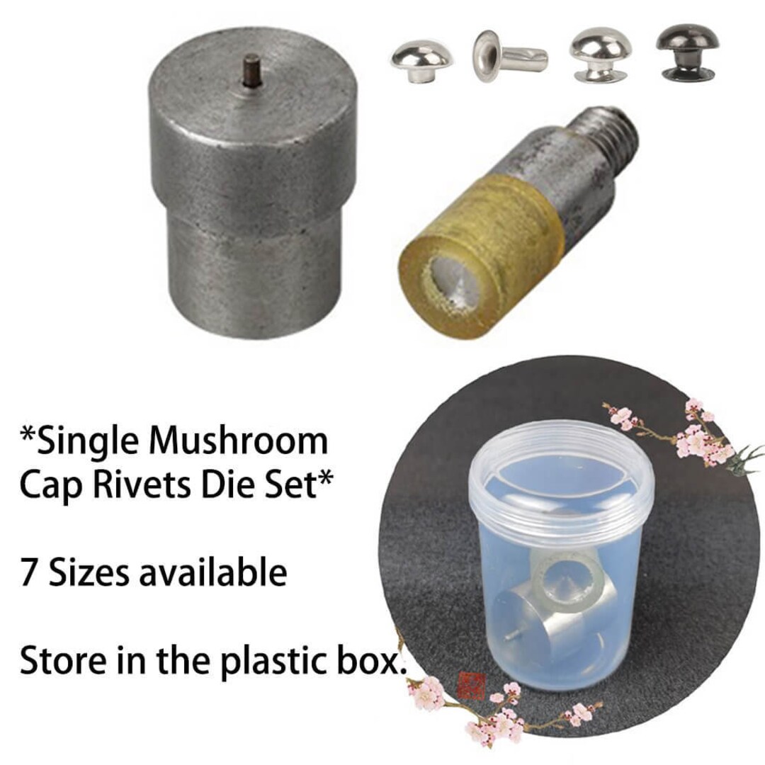 Single Mushroom Cap Rivets Dies( 7 Sizes Available)-rivets for Leather ...