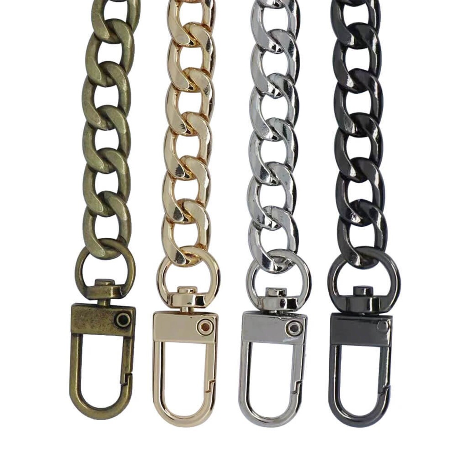 DIY Flat Chain Strap Handbag Chains Accessories Purse Straps - Etsy