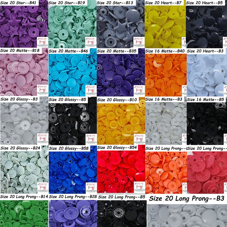 240 KAM Plastic Snapssnap Buttons KAM Snap Fastener Snap | Etsy