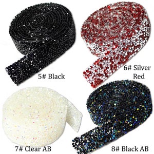 Hotfix Rhinestone Ribbon Roll---iron on Crystal Ribbons Hotfix ...