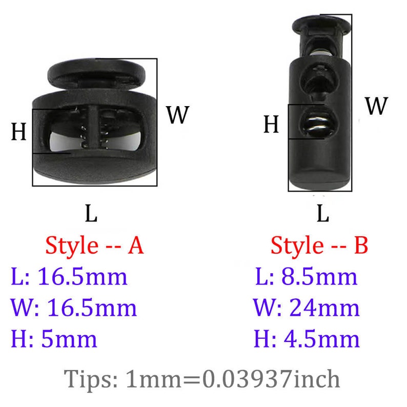 50 PCS Plastic Spring Cord Lockcolorful Spring Cord Lock | Etsy