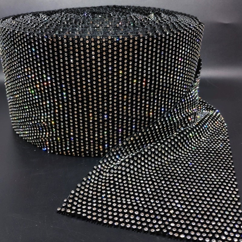 Dehnbarer Strassstoff --Strass Weich Stretch Mesh Stoff Elastisch ...