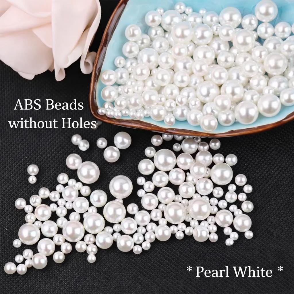 No Hole ABS Pearl Beads, Multi Color, Vase Filler, Table Scatter, DIY ...