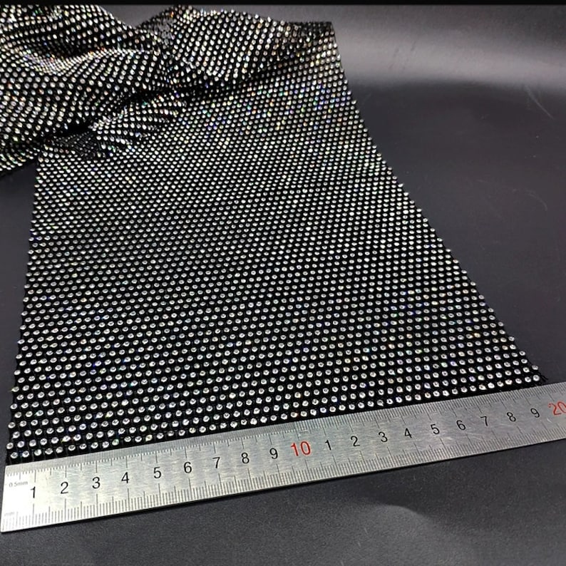 Dehnbarer Strassstoff --Strass Weich Stretch Mesh Stoff Elastisch ...