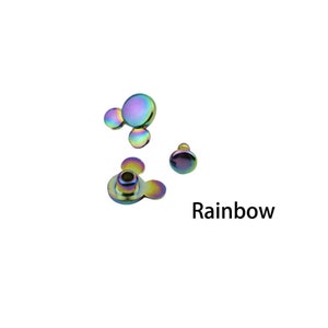 Mickey Mouse Rivets: Zinc Alloy Decorative Cap Rivets (10 Sets) - Etsy