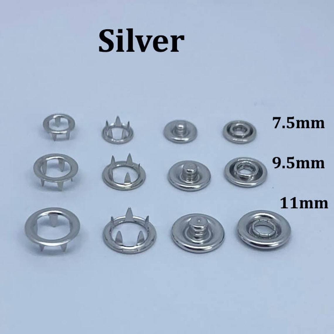 50 Sets Brass Material Open Ring Metal Snaps-Eco-Friendly | Etsy