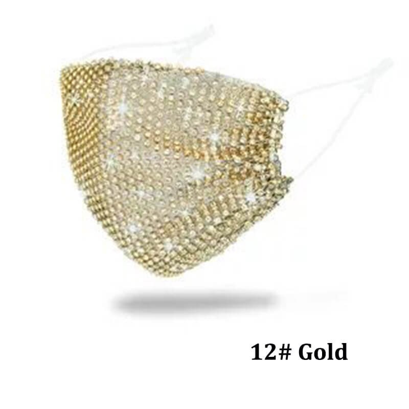 Rhinestone Mesh Mask (3 PCS) - Sparkly Masquerade Face Mask - Etsy