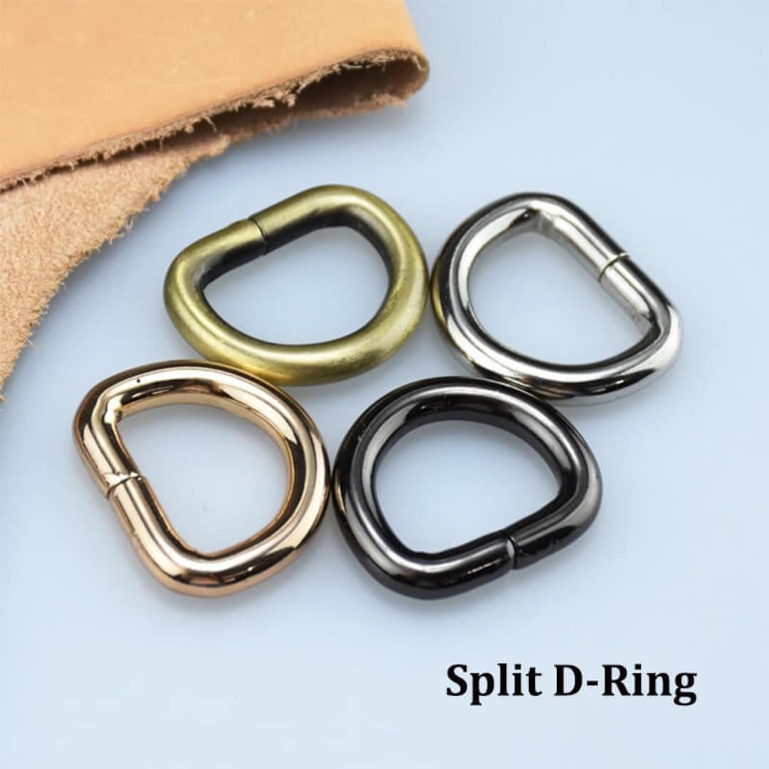 10 PCS Split D-rings D Ring for Straps Bags Purses Belting Leathercarft ...