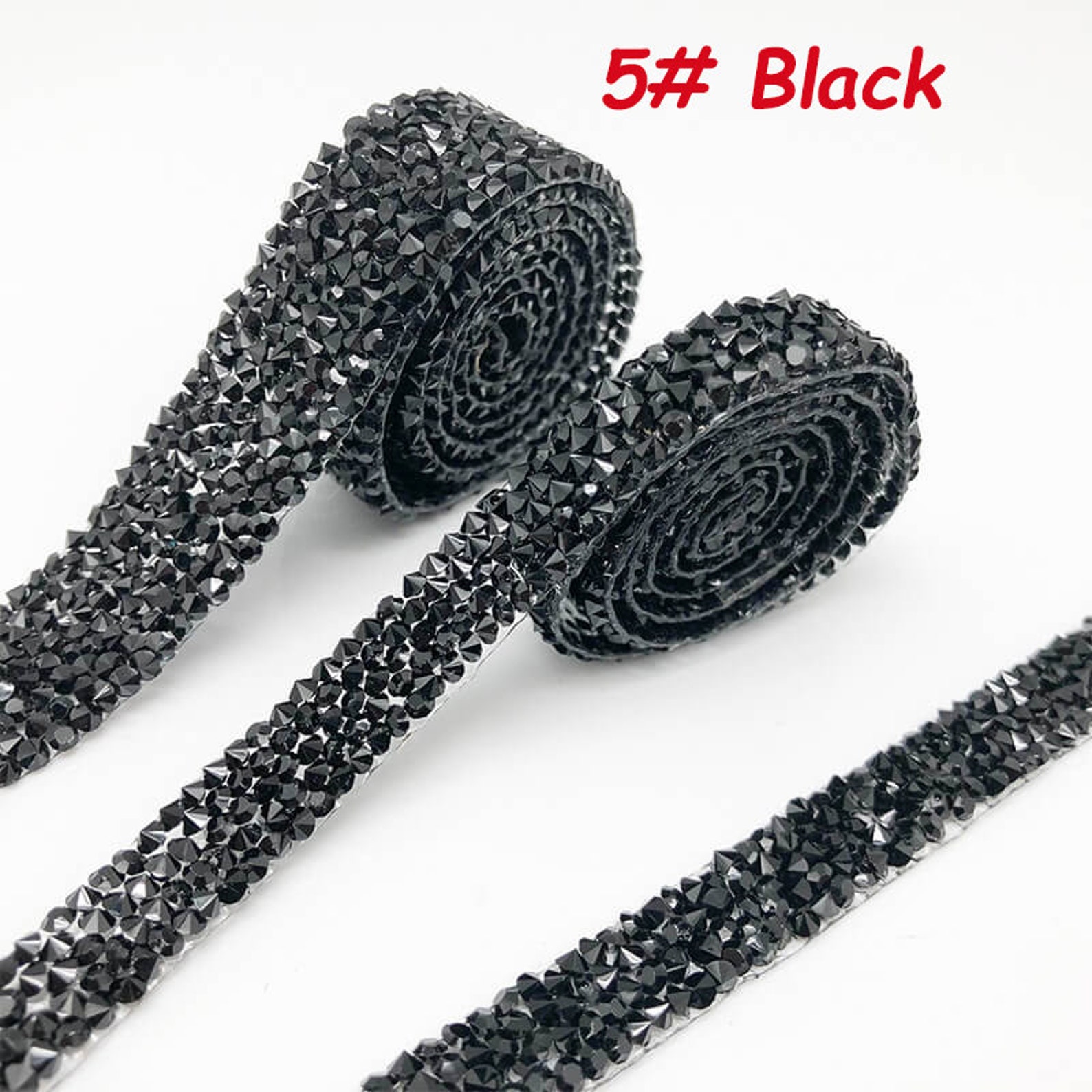 Hotfix Rhinestone Ribbon Rolliron on Crystal Ribbons Hotfix - Etsy