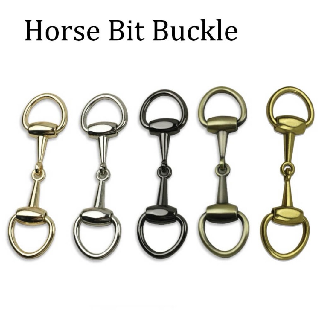 5 PCS Zinc Alloy Horse Bit Buckles: D Ring Snaffle Bit Buckles Double ...