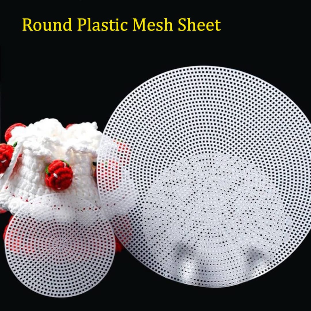 20 PCS Round Plastic Mesh Canvas Sheets--mesh Plastic Canvas Sheet ...