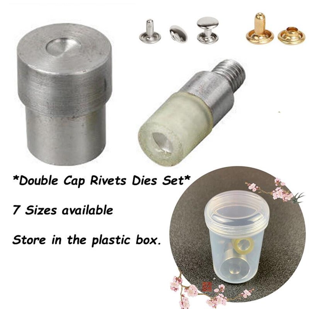 Double Cap Rivet Dies: 7 Sizes for Leather Rivet Setter - Etsy