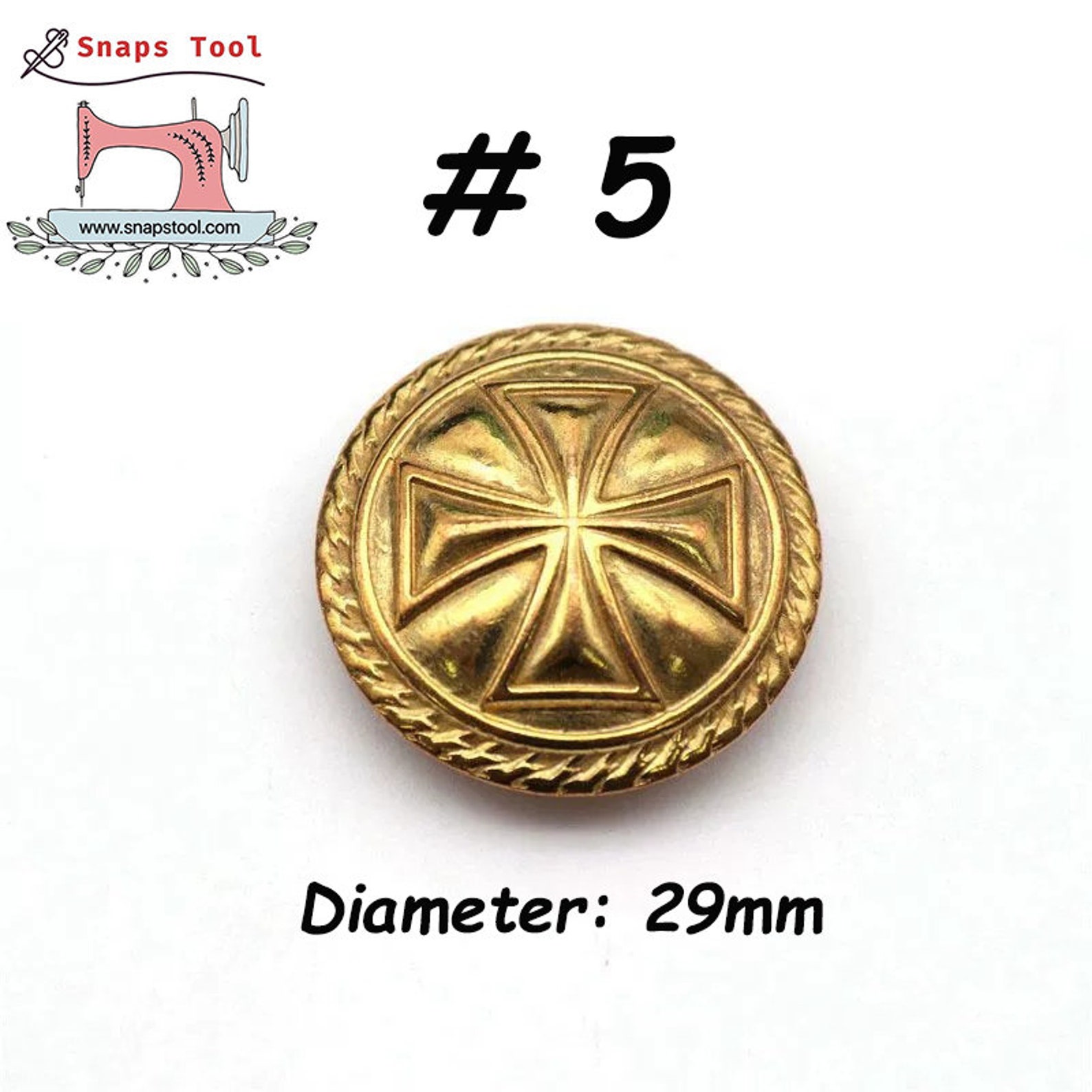 Big Brass Screw Buttonsleathercraft Screw Rivets Buttons | Etsy