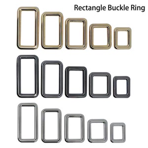 5 PCS Rectangle Buckle Ring--rectangle Buckle Ring Webbing Belts Buckle ...