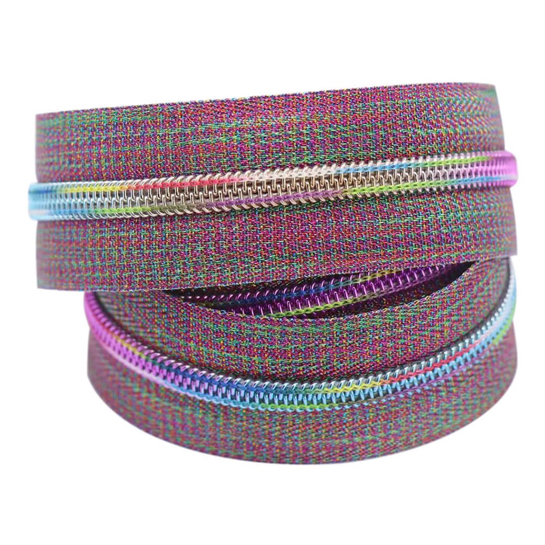 Rainbow Teeth Nylon Coil Zipper: 5# Sewing Crafts Zipper Tape - Etsy