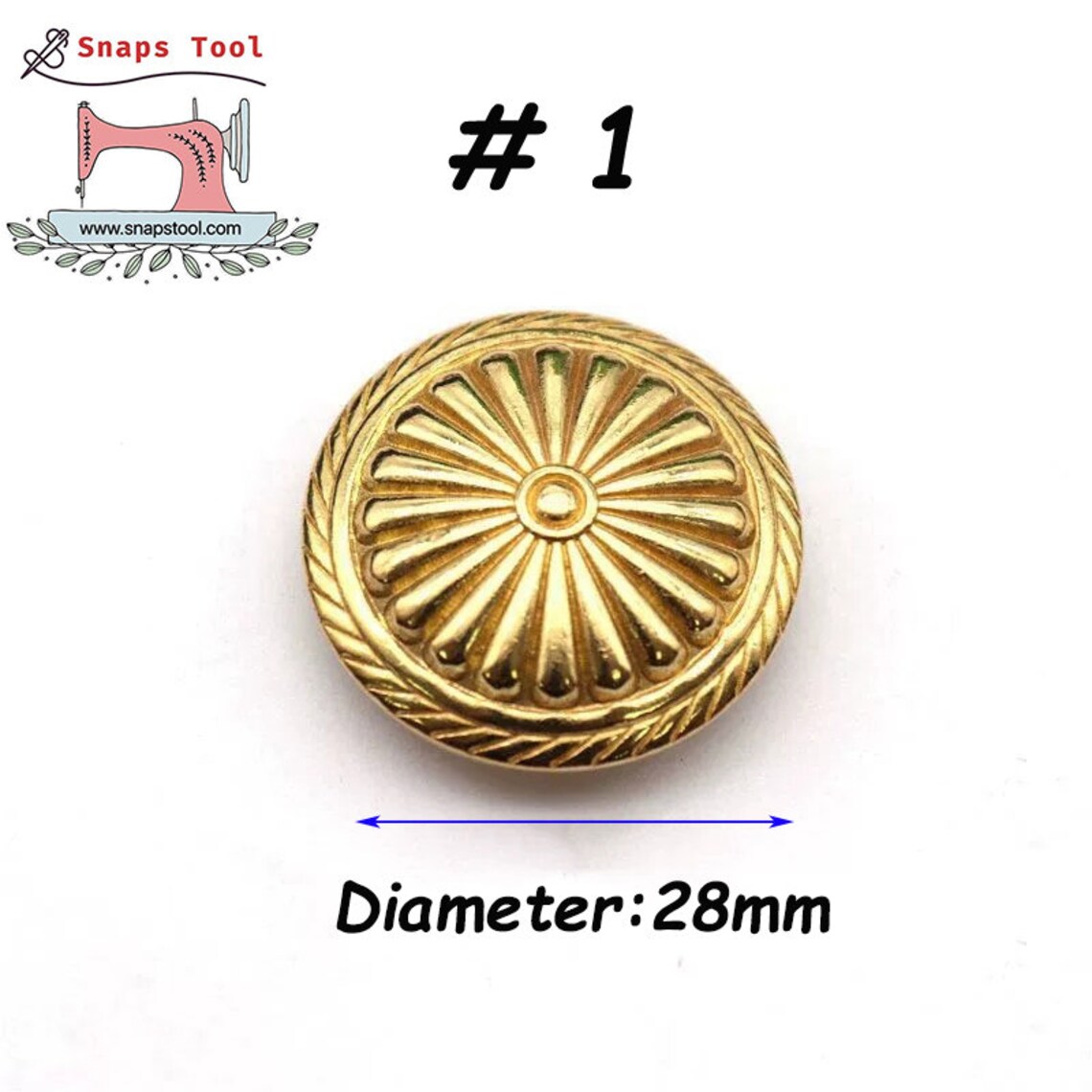 Big Brass Screw Buttonsleathercraft Screw Rivets Buttons | Etsy