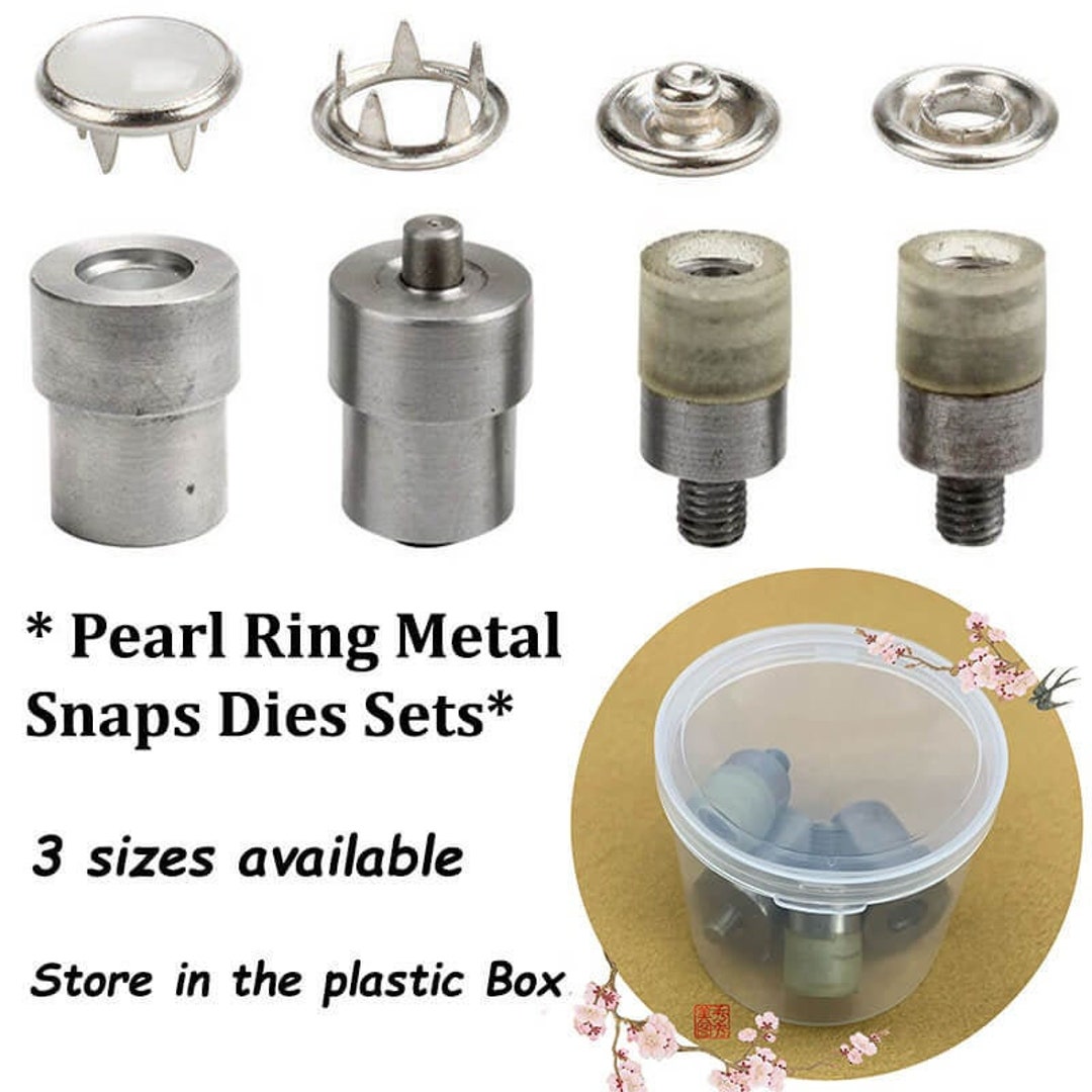 Pearl Ring Metal Snaps Die Sets---prong Ring Snap Fasteners Press Studs ...