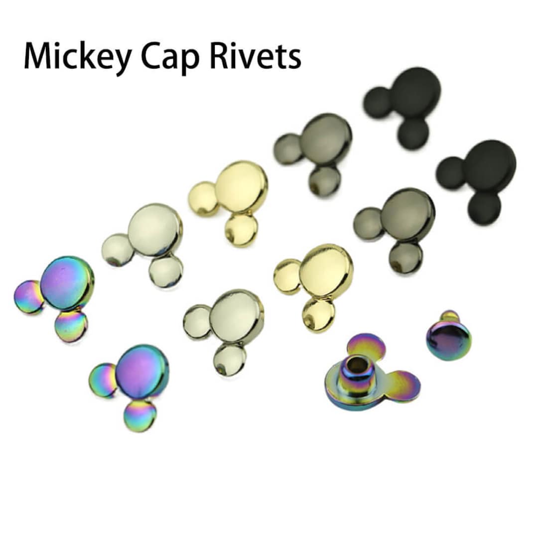 10 Sets Mickey Cap Rivets--mickey Cap Rivets Cap Beads Nailhead ...