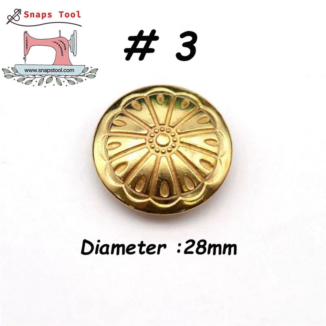 Big Brass Screw Buttonsleathercraft Screw Rivets Buttons | Etsy