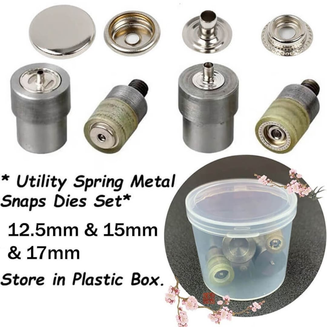 Utility Spring Metal Snaps Dies Sets(12.5mm,15mm)--snap Button Mould ...