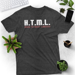 HTML CSS Shirt HTML Programmer Developer T-shirt Web - Etsy