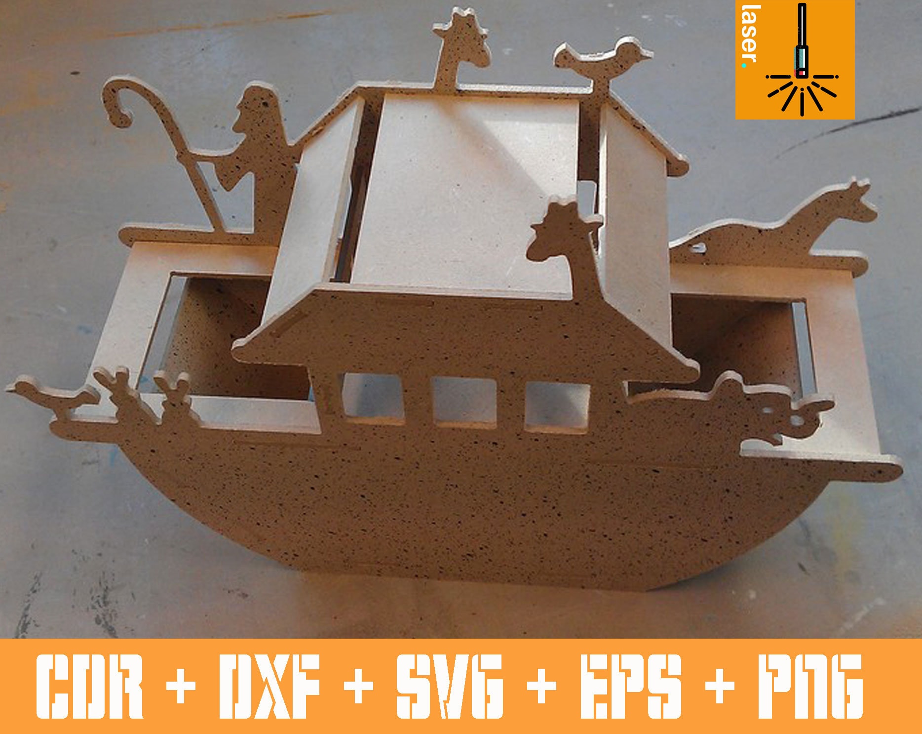 Vector Sign Noah's Ark Noah's Ark Cut File Dxf - Etsy