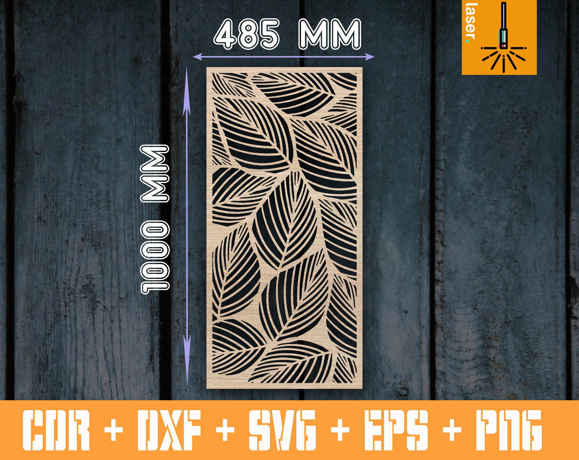 Decorative Panel in the Shape of Leaves Wall Panels CNC Room | Etsy