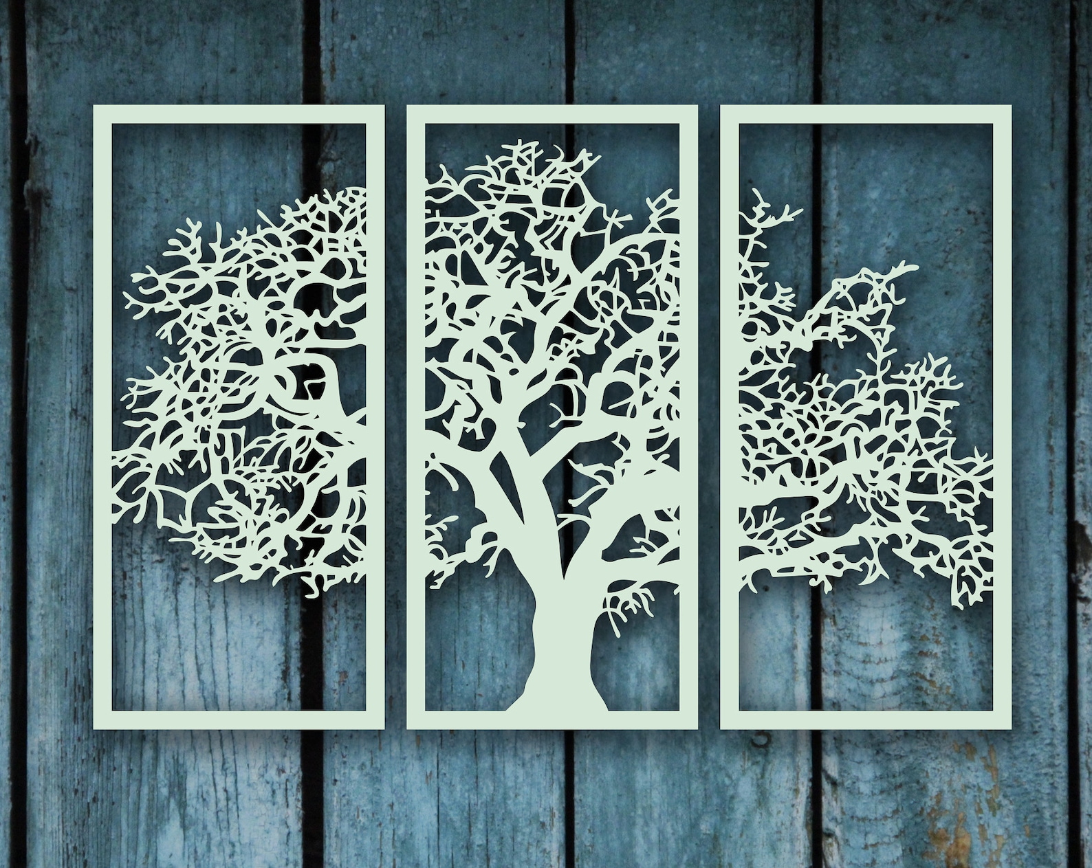 Tree Wall Hanging CDR CNC file Wall Panels Room Decor Tree | Etsy