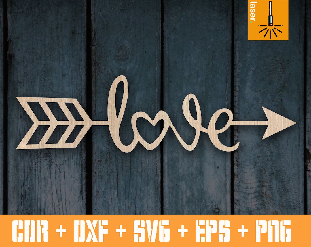 Love Decor Laser Cut File Glowforge Svg | Valentines Day Dxf Files for ...