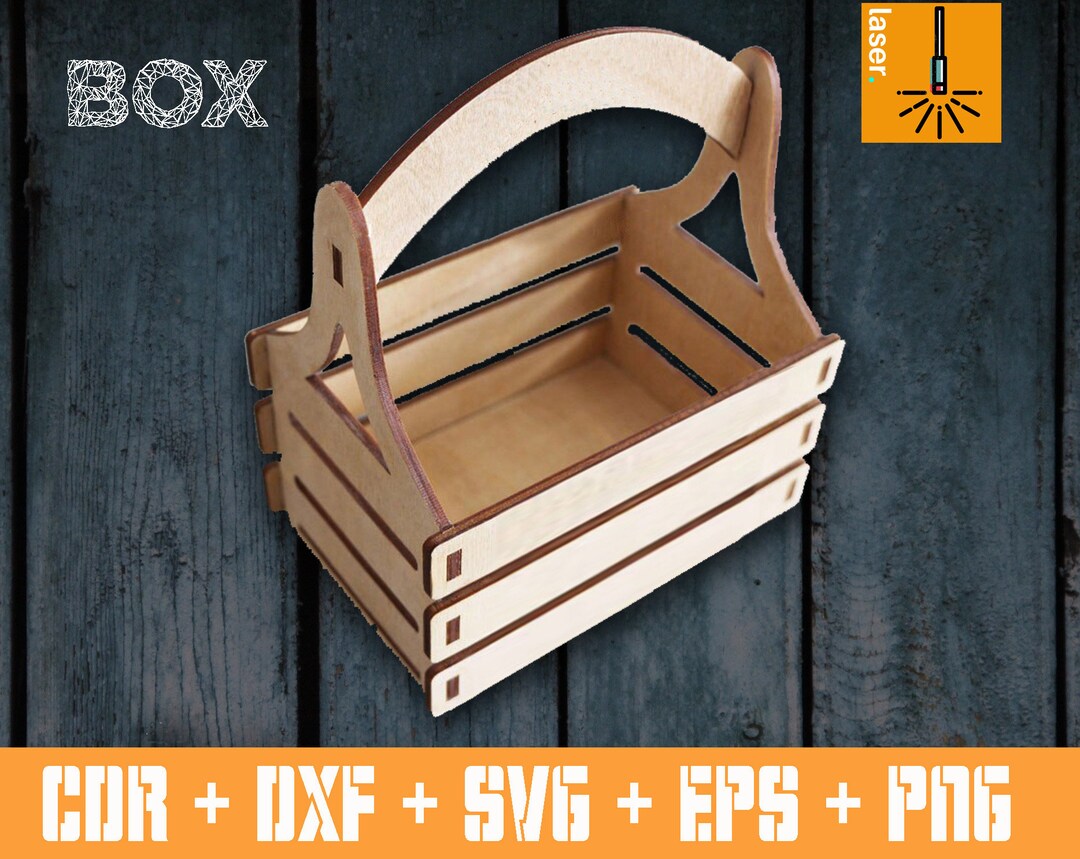 Decorative Storage Basket for Flowers CDR Laser Cut Template. Vector ...