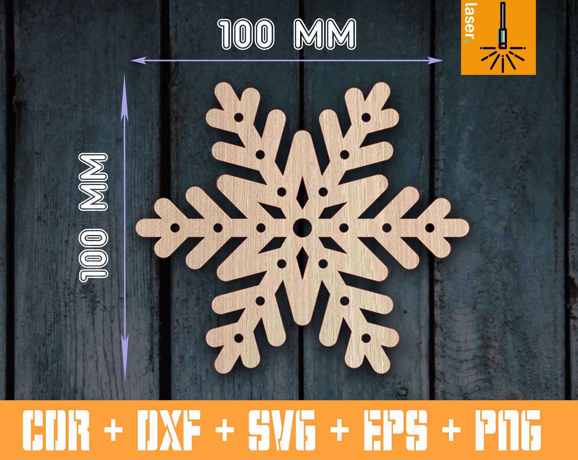 SET of 50 Christmas Snowflakes Decorations | Christmas Decor | Cnc ...