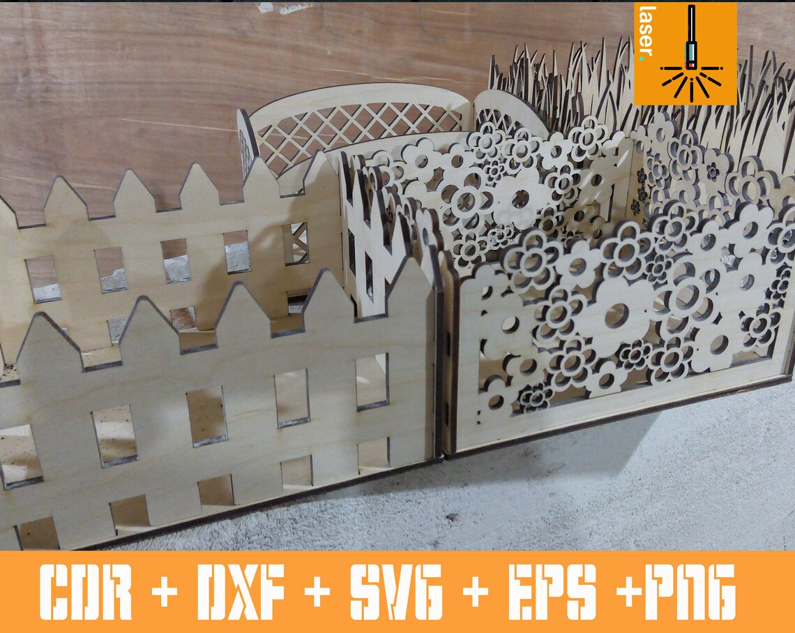 Laser Cut Decorative Storage Baskets CDR Easter Basket Dxf | Etsy