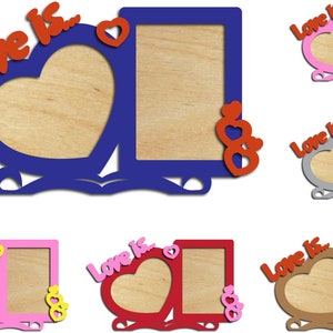 Photo Frame {love Is...}, Vector Laser Cut, Room Decor, Cnc, CNC Files ...