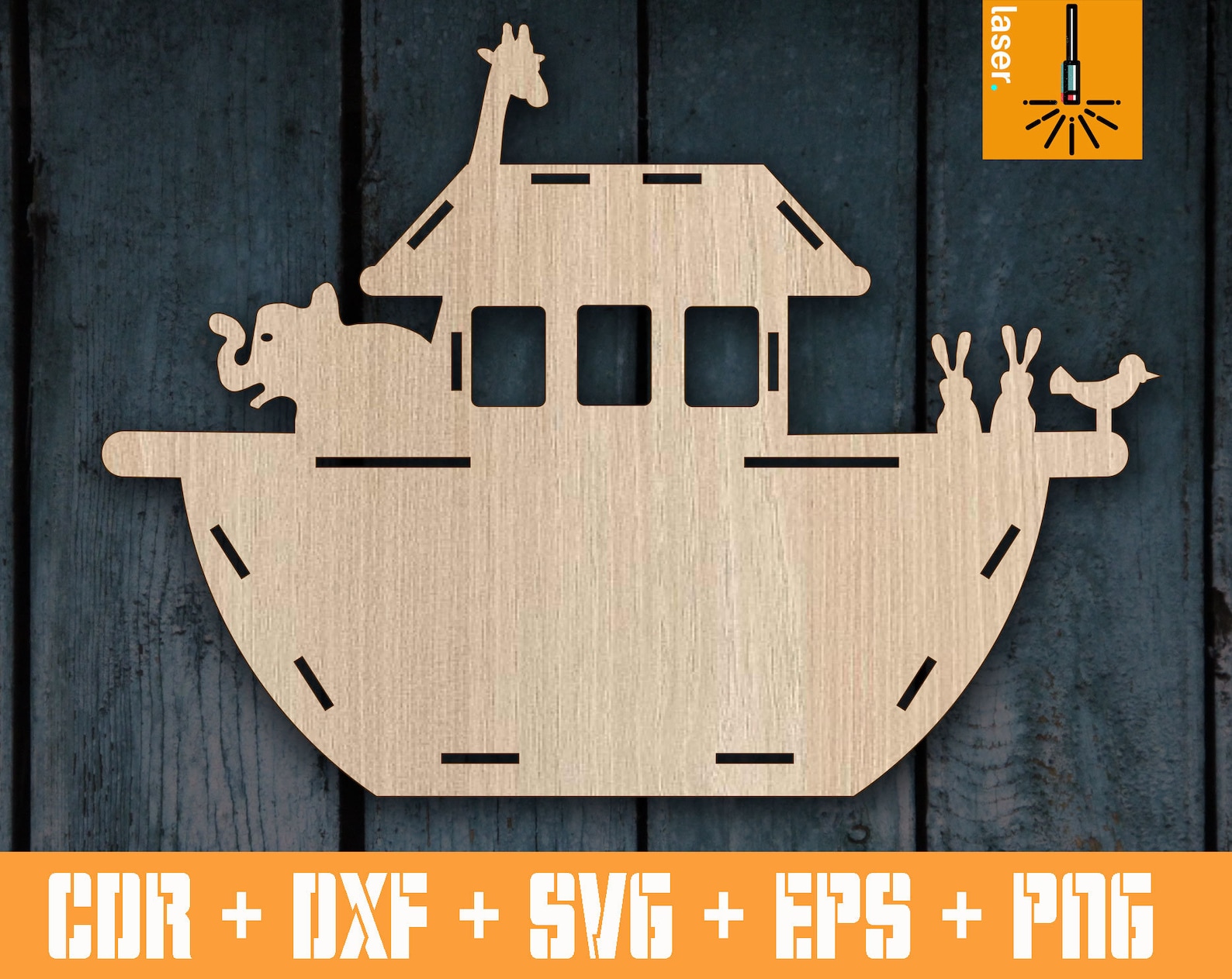 Vector Sign Noah's Ark / Noah's Ark Cut File Dxf / Vector Cnc Files ...