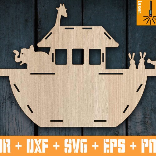 Noah's Ark / Digital Laser Cut SVG File / Glowforge / Home - Etsy