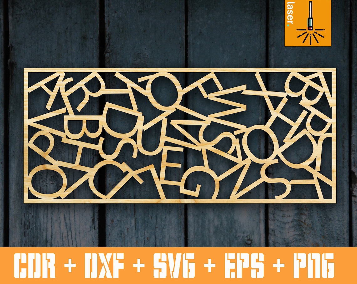 Panel decorativo en forma de letras paneles de pared CNC - Etsy México