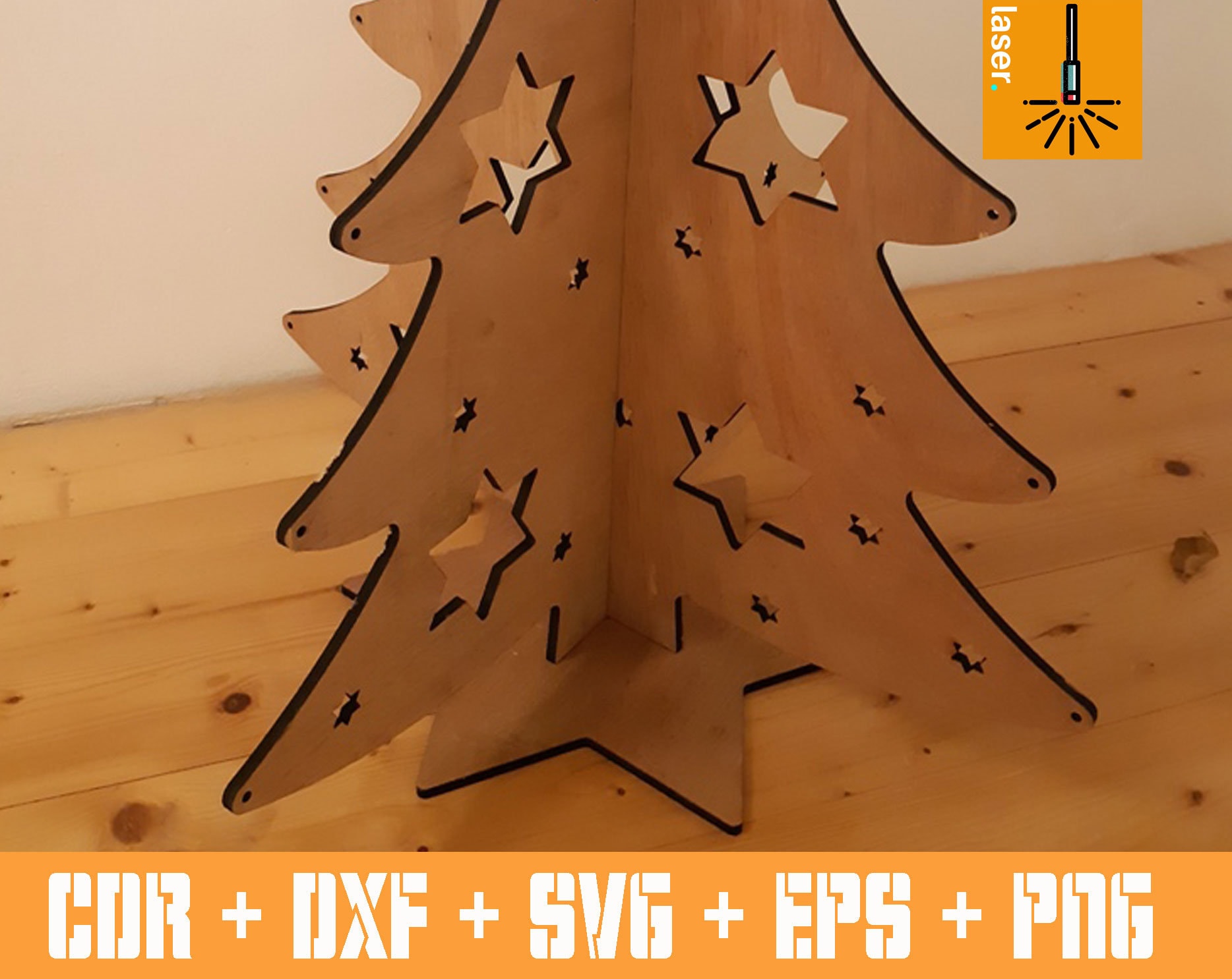 Christmas Tree Template Pattern for Laser Cnc Vector - Etsy
