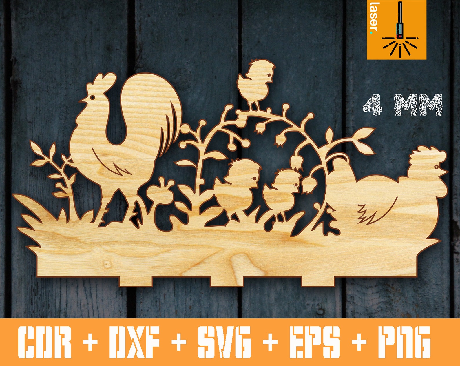 Ostern Laser cut SVG Eierbecherhalter Dxf Dateien für - Etsy.de
