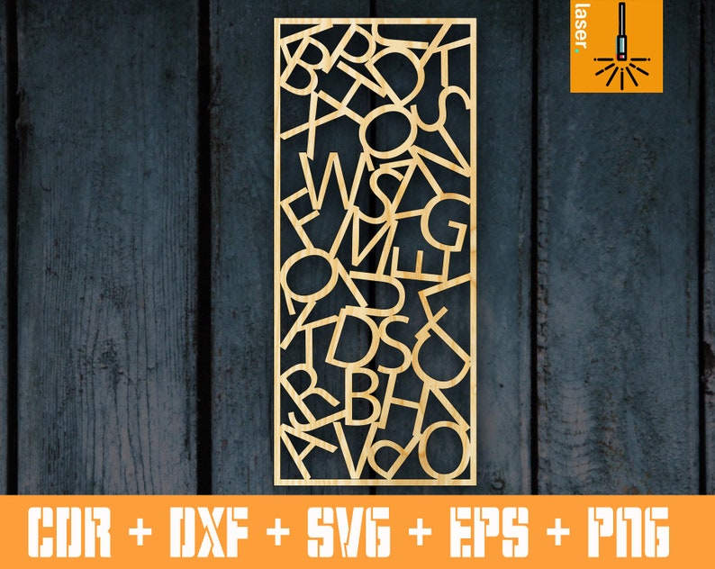 Decorative Panel in the Shape of Letters Wall Panels CNC | Etsy