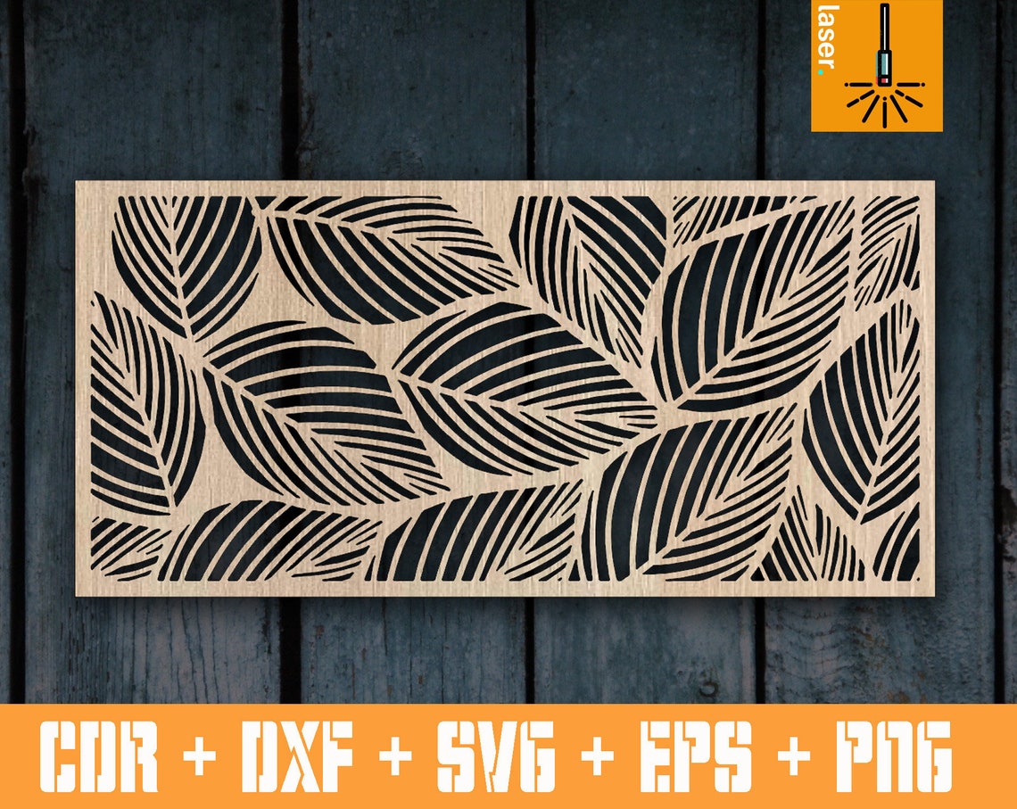 Decorative Panel in the Shape of Leaves Wall Panels CNC Room - Etsy
