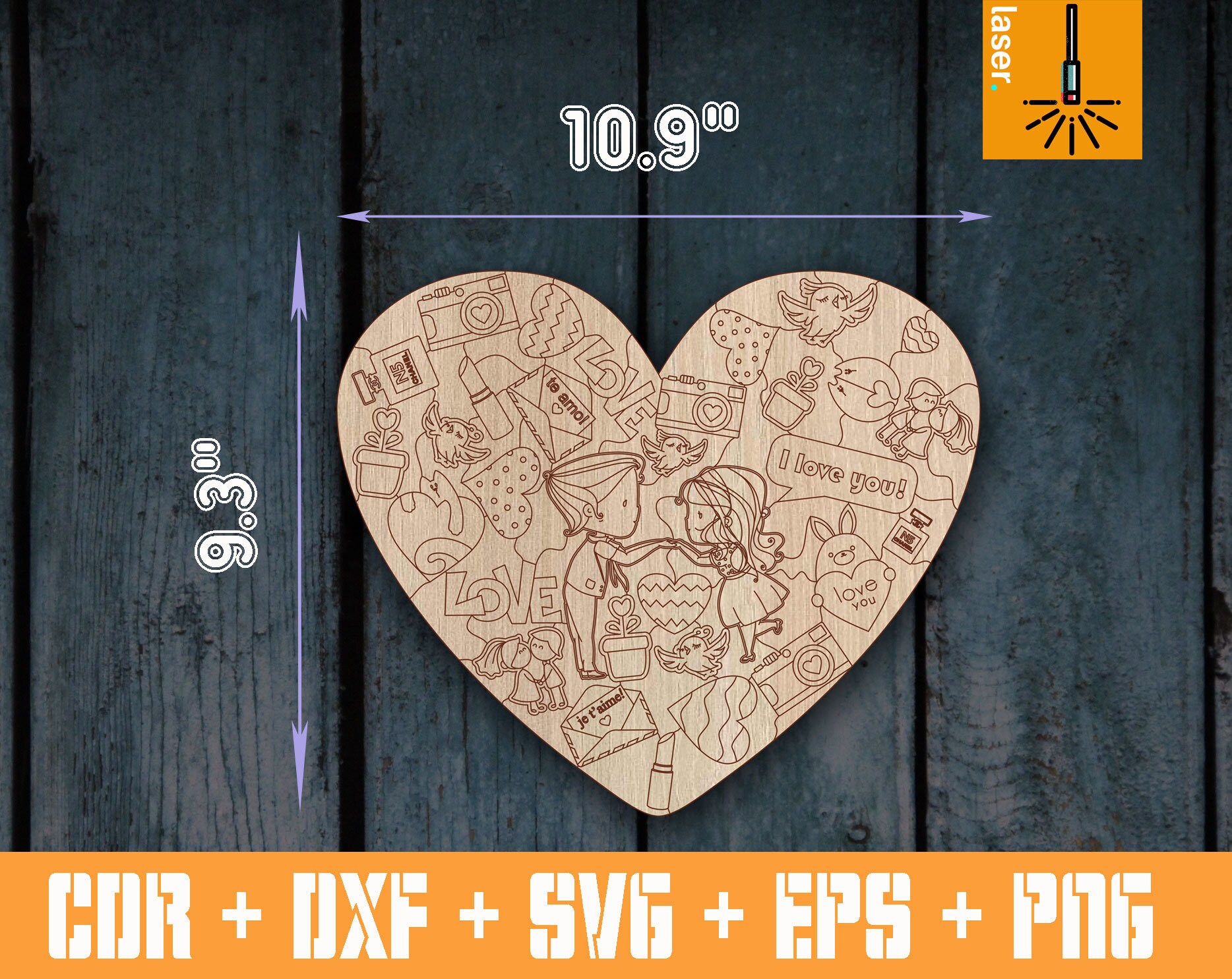 Heart-shaped Puzzle Valentines Day Decorations Cnc Cnc | Etsy