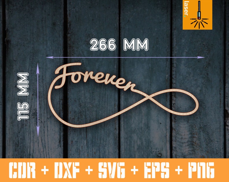 Infinity Sign for Wall Love Forever Vector Cut Love Sign - Etsy