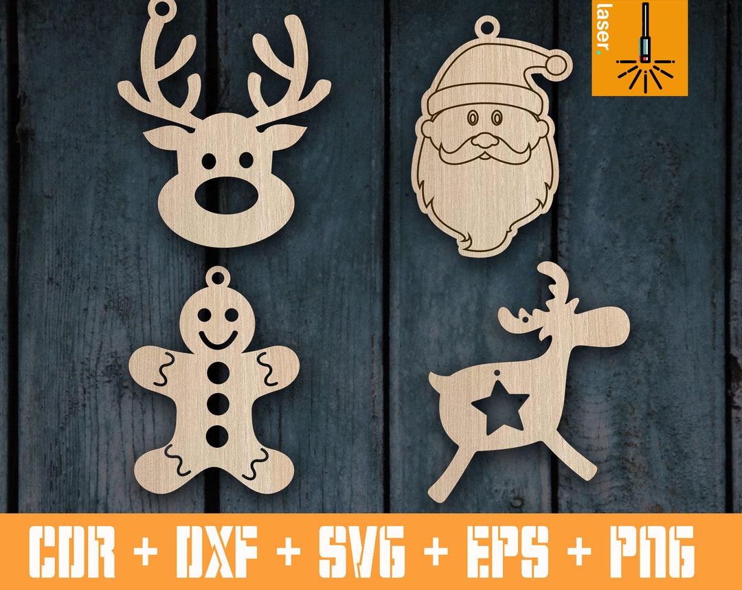Christmas Tree Decor for Laser | Cnc Vector Xmas Decor | Christmas Cut ...