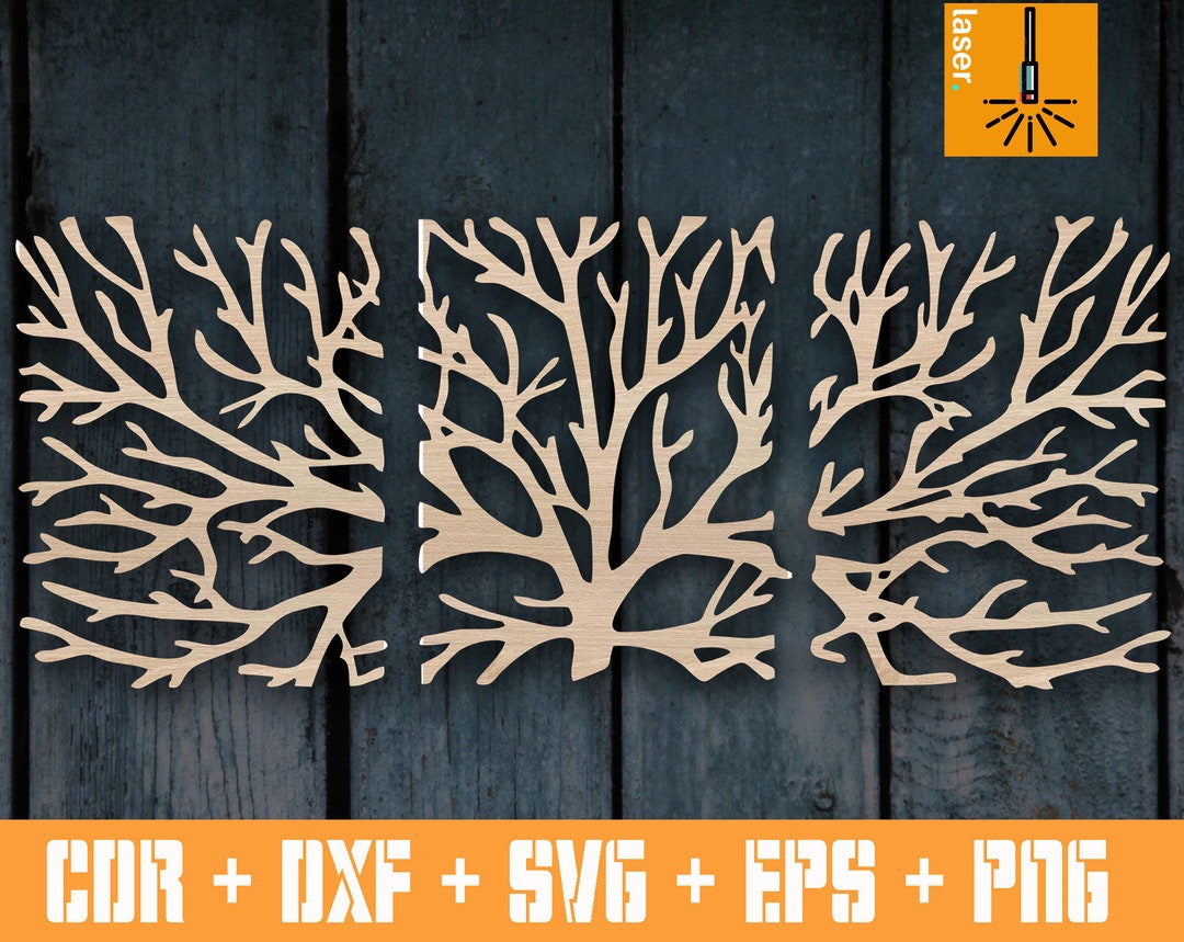 Pano Tree CDR, Wall Panels CNC, Room Decor, Tree Patterns, Tree Wall ...